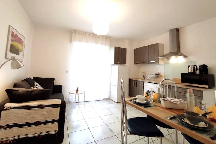 Beau T2 Dans Quartier Résidentiel, Wifi, Calme - Toulouse