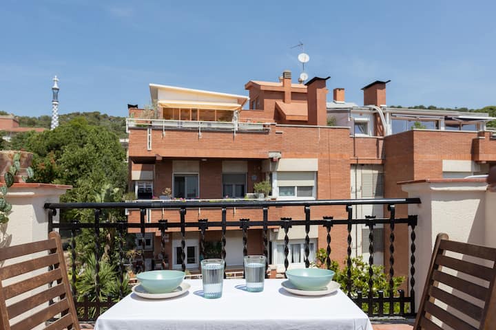 Beautifull Cozy Penthouse With Views To Park Güell - Sant Cugat del Vallès