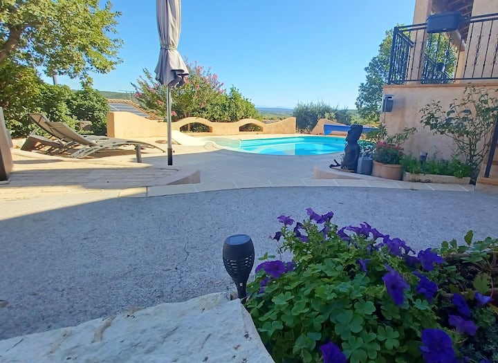 Magnifique Villa 6 Pers Avec Piscine Privée - Bbq - Vinon-sur-Verdon