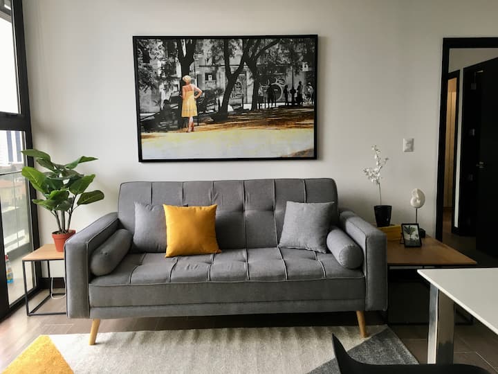 Modern Unit In Z10 Center W/ Amazing View And Ac - Guatemala City