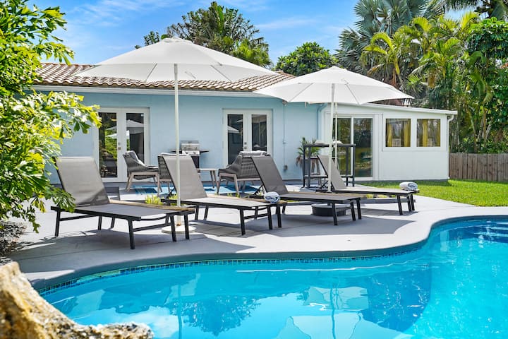 Tropical Wilton Manors Retreat Pool+lush Yard+ W/d - Wilton Manors, FL
