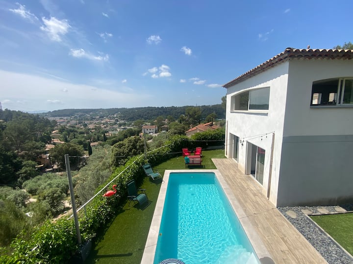Chambre Dans La Villa Avec Jacuzzi, Ciné, Piscine - Les Arcs