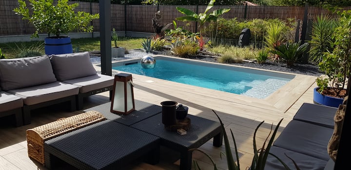 Villa D' Architecte Au Grand Calme Pour 4 - Léognan