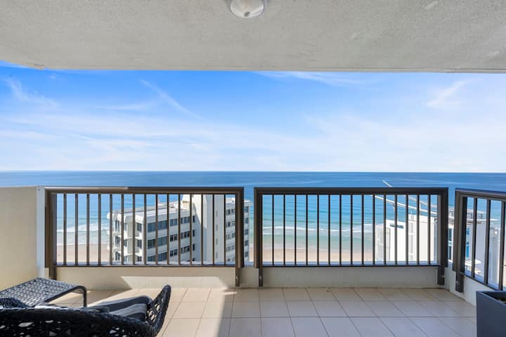 Full Ocean View Lvl21- 2bed2bath -Long Beach Apt - ブロードビーチ