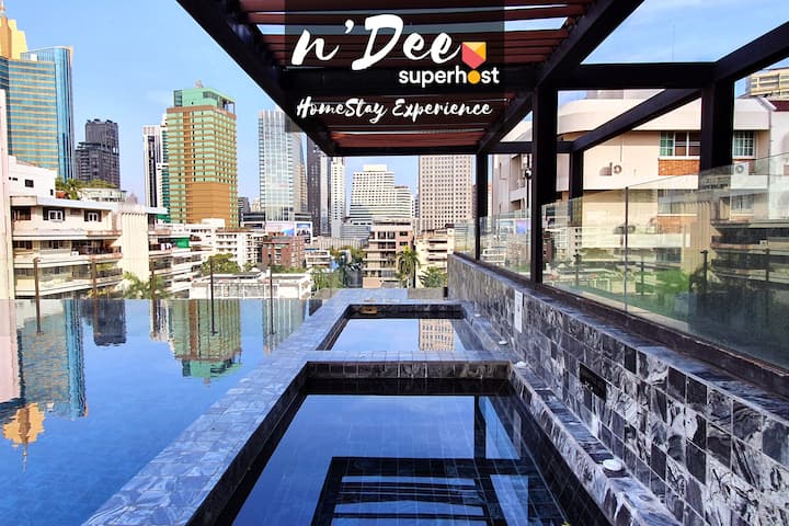 【Near Skytrain】very Large Unit ※ Skypool ※ 7 Pax - Bangkok