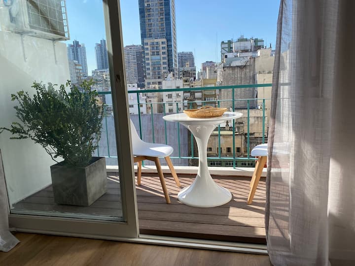 Suite Panorámica A Estrenar, Confort Y Sol - Recoleta, Argentina