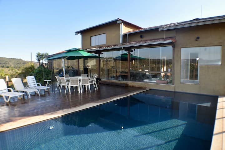 Bela Casa De Campo Com Linda Vista Para Montanhas - Itabirito