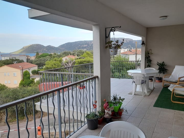 F3 De 90m2,vue Mer,centre/port,parking,2sdb - Corse-du-Sud