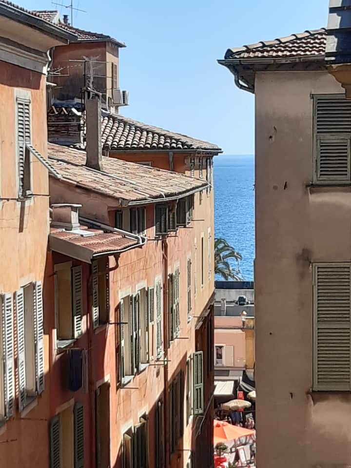 Nice : Charmant Appartement Vue Mer, Climatisé. - Nice