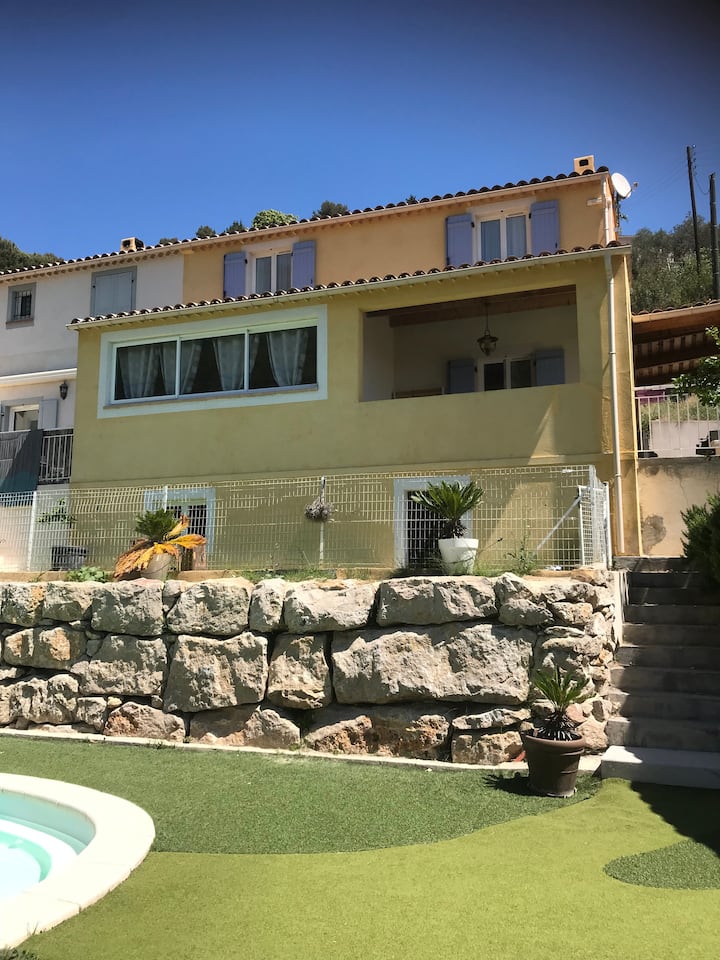 Maison Mitoyenne Proche Nice Avec Piscine - 6 Pers - Nizza