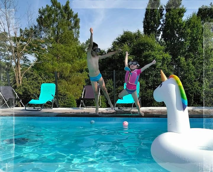 Villa 10 Pers Et Salle De Réunion - Hagetmau