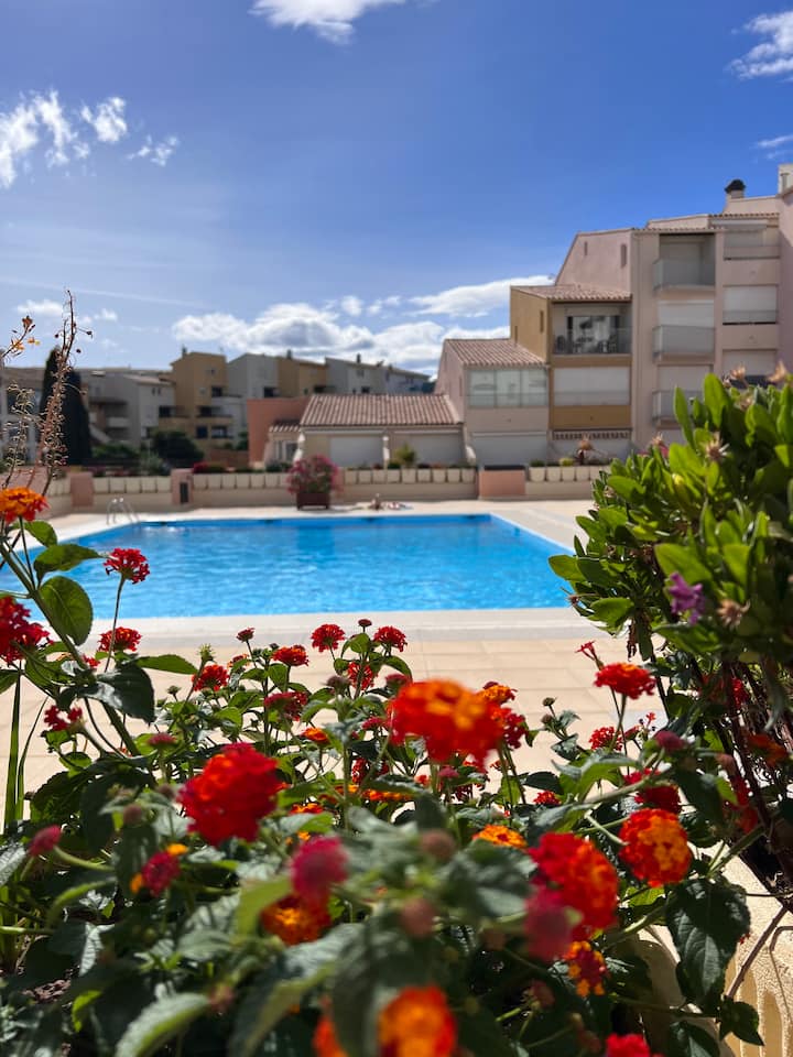 Centre Port Du Cap D’agde, T2 Avec Piscine - Agde