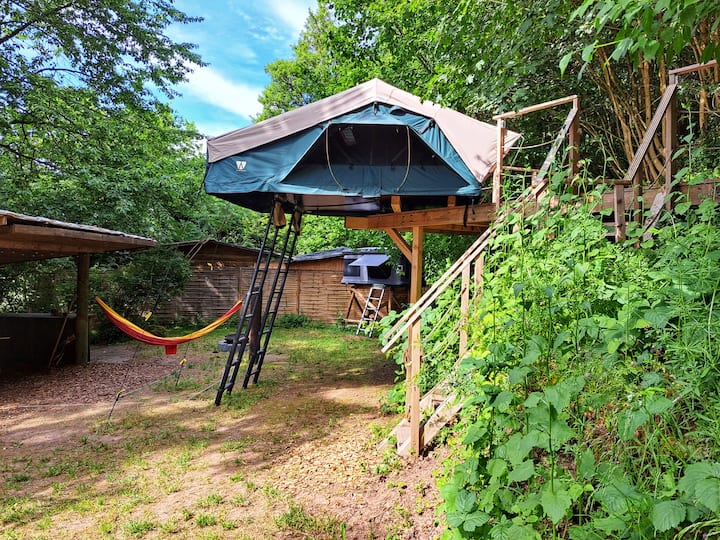 Stairway To Heaven Im Dachzelt Dorf Thulba - Hammelburg