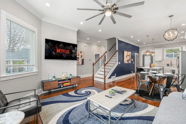 5 Mins To Dt, King Bed, 4 Br/3 Ba Home, Sleeps 10 - Atlanta, GA
