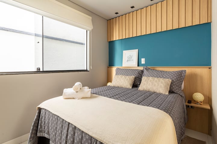 Apartamento Estiloso Em Bairro Liberdade - Liberdade