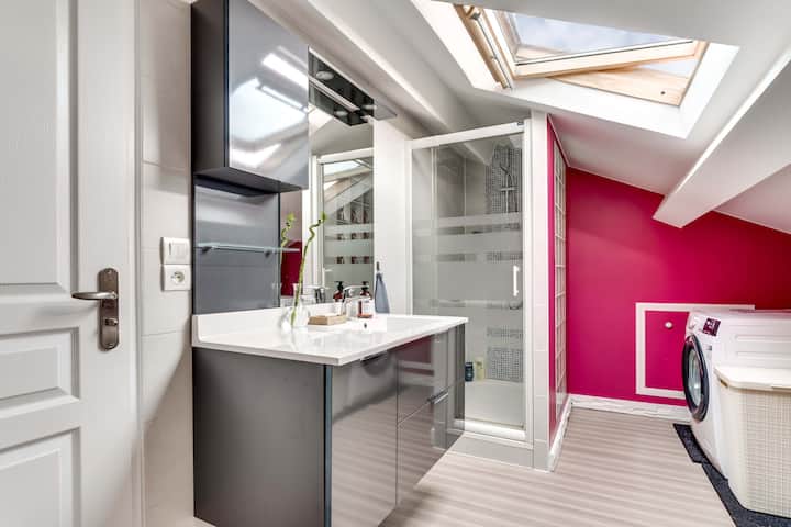 A1 Champagne Duplex 105 M² - Centre Ville - 6 Pers - Châlons-en-Champagne