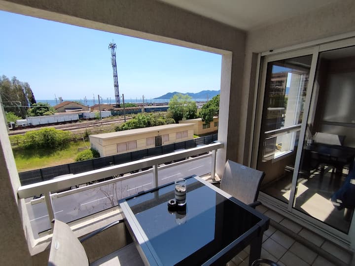 T2 43m² Piscine Plages à Pied Et Vue Mer Parking - 칸