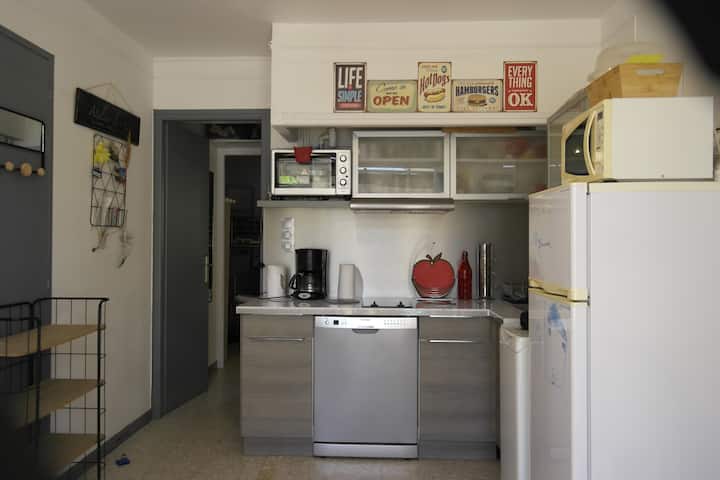 Saint-pierre, 4p, 2mins Plage, 2chambres, Terrasse - Saint-Pierre-la-Mer