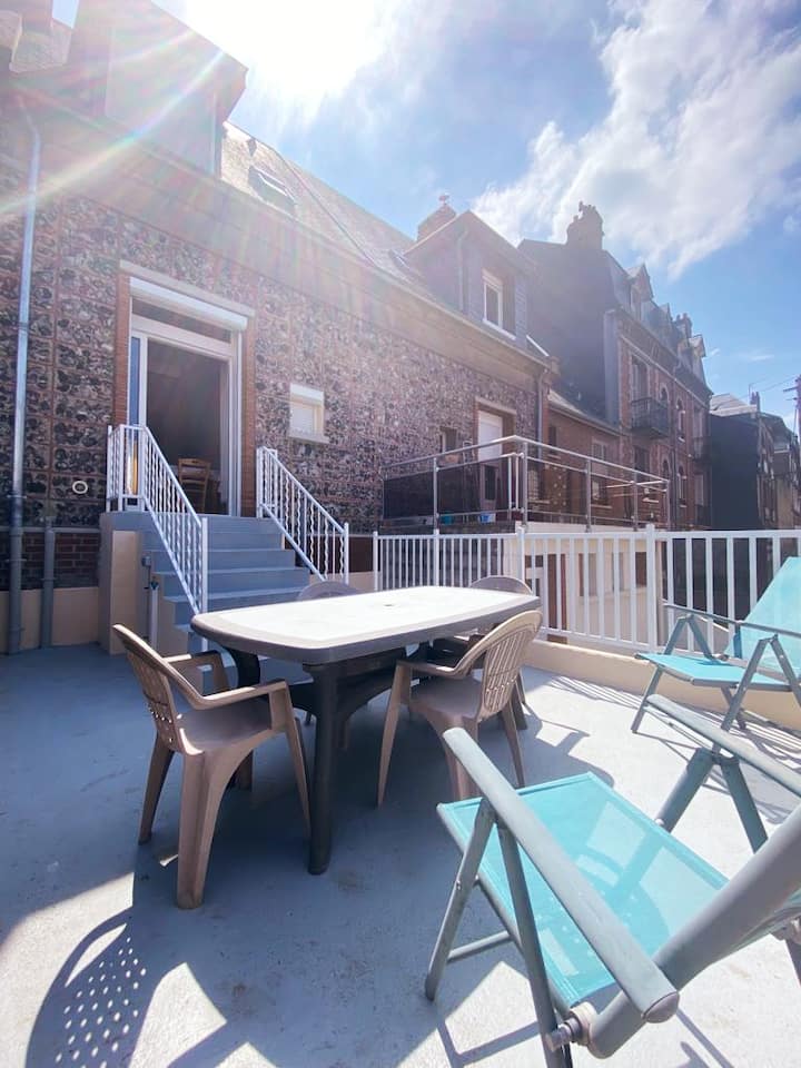 Maison Familiale, Terrasse Ensoleillée - Mers-les-Bains