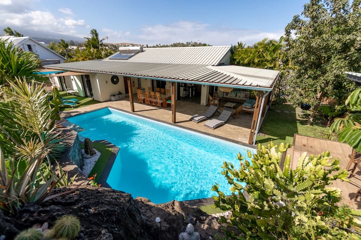 Villa « Gustavia « St Gilles,  Piscine Chauffée - Réunion