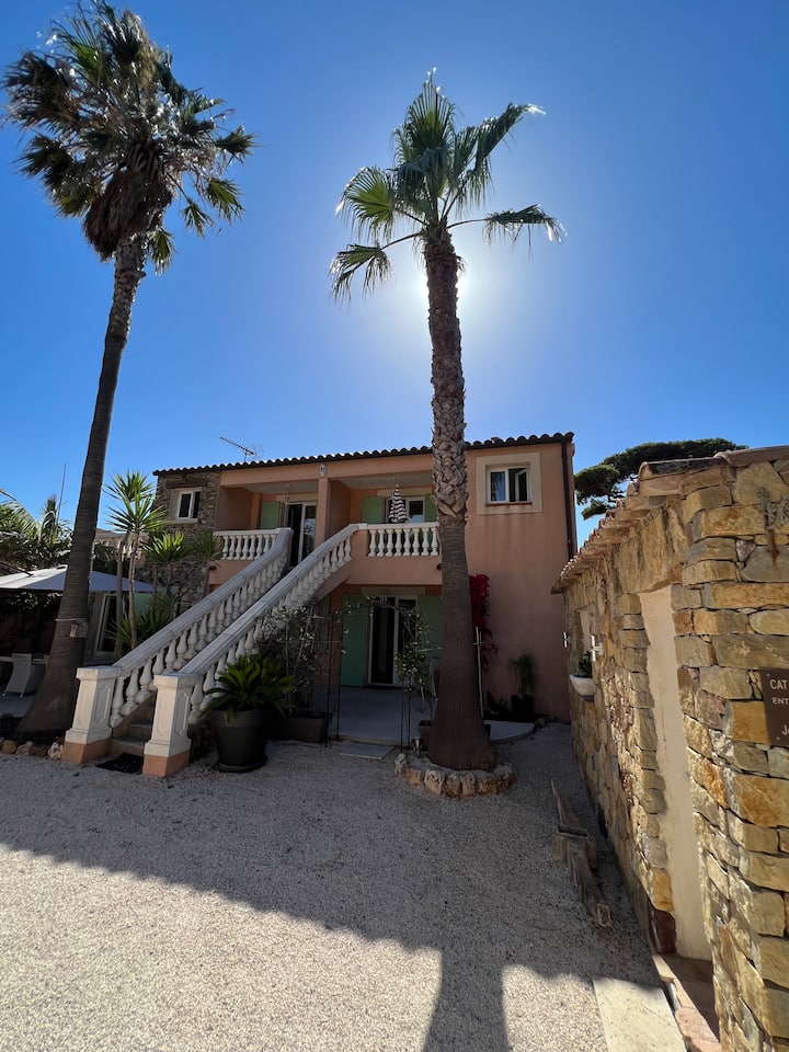 Villa Face Aux Iles D'or, Plage De La Capte - Presqu'île de Giens