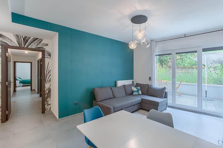 Cozy Green Garden - 6/8 Couchages - Le Bourget