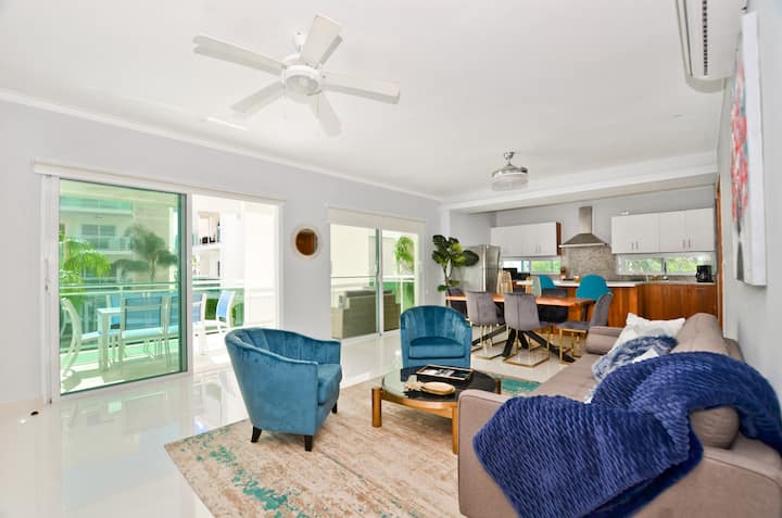 Mias Best 2bed/2bath Stylish , Modern&100mbps Wifi - Punta Cana