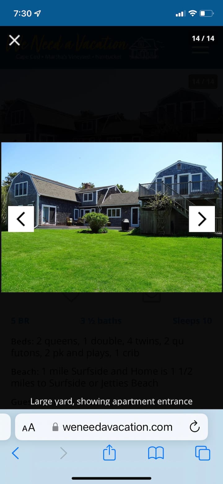 Large Private Home Nestled In The Pines. - Nantucket, MA