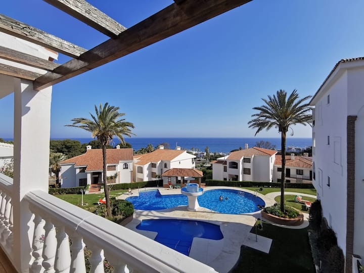 2br+1bthr Precioso Apartamento Con Vistas Al Mar - La Cala de Mijas
