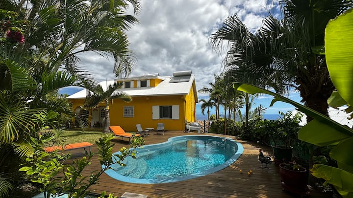 Ti'kaz A Nou #Piscine #Vue Sur L'océan - Reunión