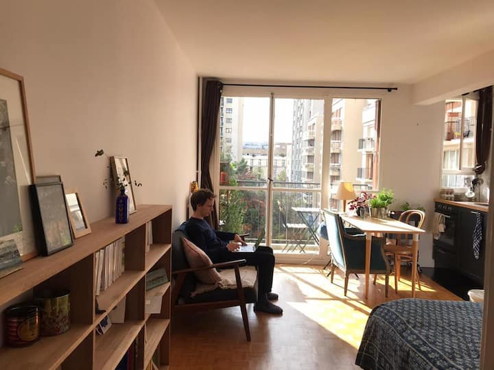 Grand Studio Terrasse Très Lumineux Vue - Canal - Paris