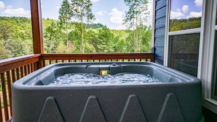 Peaceful/hot Tub/firepit/minutes 2 Deep Creek - Bryson City, NC