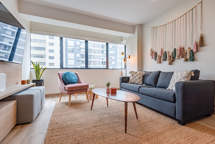 Spacious And Bright 3b Apt In Heart Of Miraflores - Lima