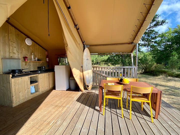 Tente Lodge - Camping La Kahute - Carcans