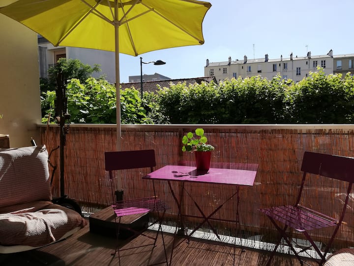 Proche Paris, Terrasse-parking - Pantin