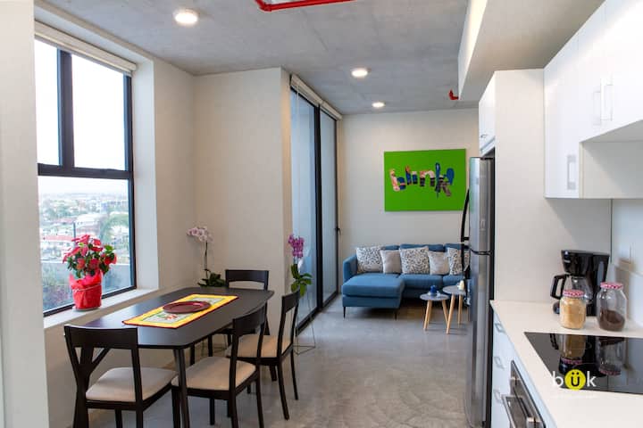 New Park, Mountain & Pool View Urbn 2-bedroom - San José