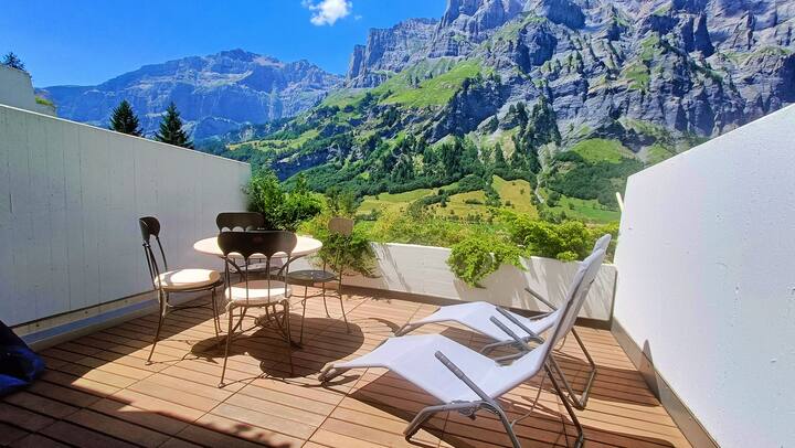 Grand Studio Vue Sur Les Montagnes, Sans Vis à Vis - Leukerbad