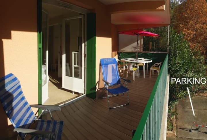 Studio Face Rivière Avec Loggia Et Parking Privé - Amélie-les-Bains-Palalda