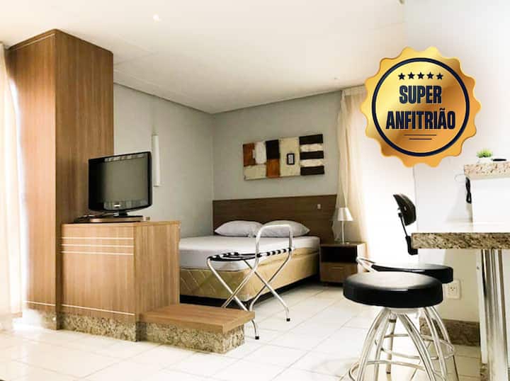 Flat Hotel Sun Square Com Piscina/academia/garagem - Goiânia