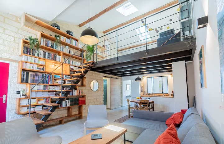 "L'atelier Biblio" Beau T3, Clim, Centre Ville - Palavas-les-Flots