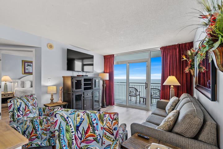 Gorgeous Oceanfront 3bd/2bth At Camelot (Cam1701) - Myrtle Beach, SC