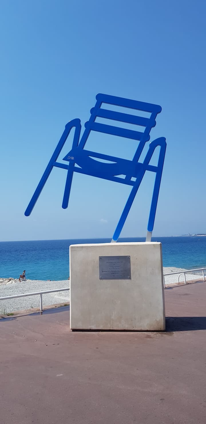 * Appartement Moderne 2 Pièces à 2 Min De La Plage - Niza