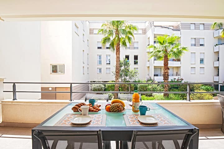 Le Palmier Vert | Clim · Balcon Privé · Parking - Montpellier