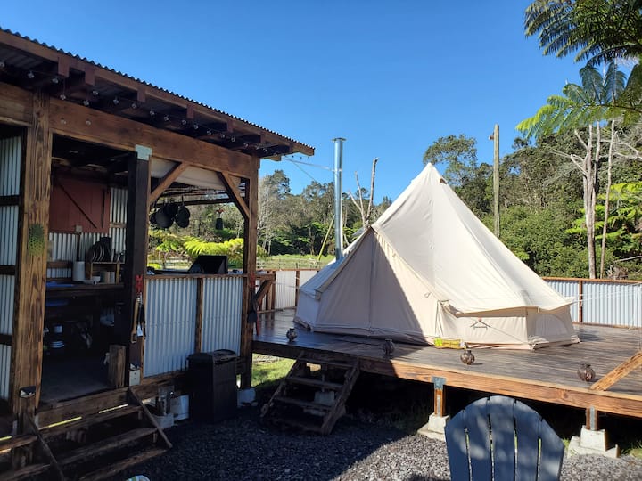 Glamping At Volcano Acres Ranch Bed And Breakfast - Volcano, HI