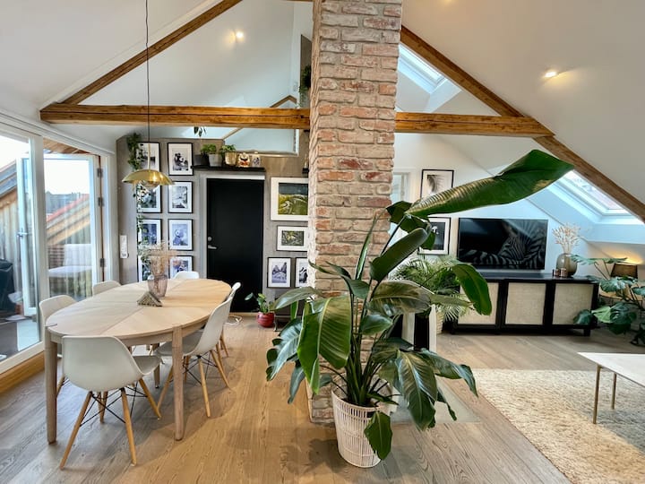 Toppleilighet Med Originalt Treverk Og Teglstein - Oslo