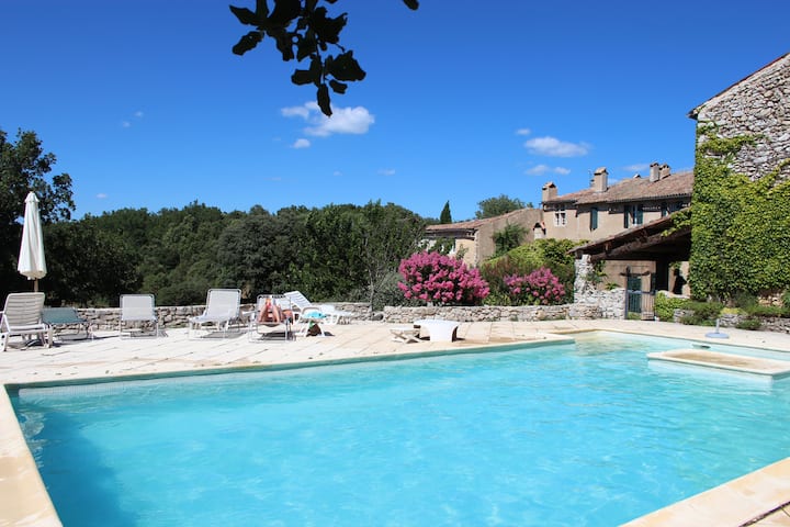 Gite La Grange Domaine La Blaque Piscine  Tennis - La Verdiere