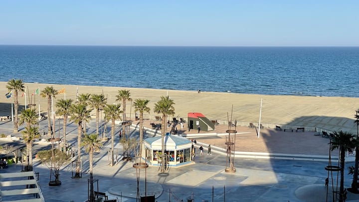 Appartement Vue Mer Avec Piscine, Wifi Et Clim - Canet-en-Roussillon