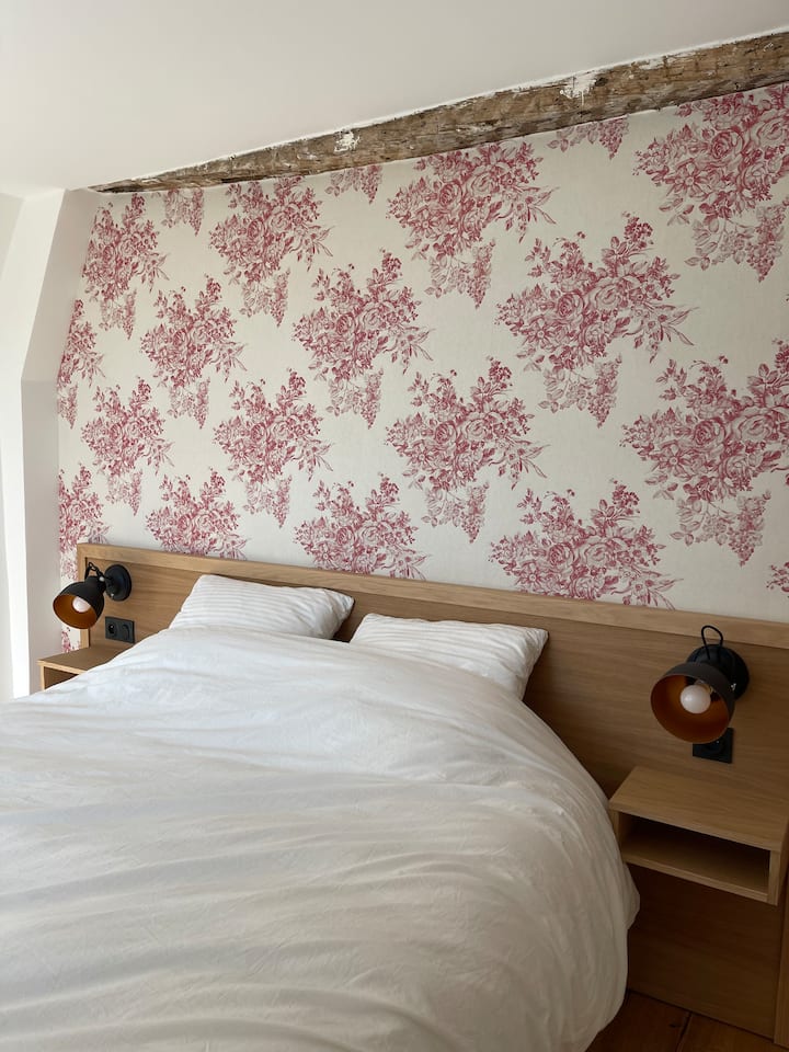 Chambre Double Avec Baignoire - Gîte Les 27 - Gisors