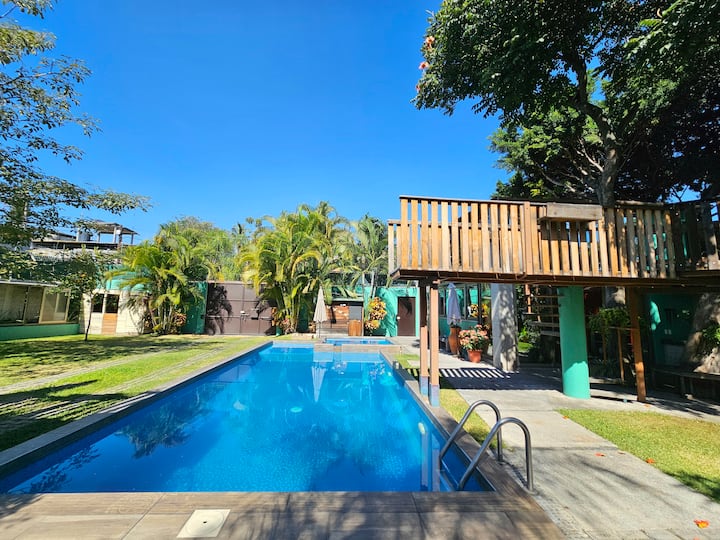 Casa Familiar, Alberca, Jacuzzi Y Cuarto De Juegos - Jiutepec