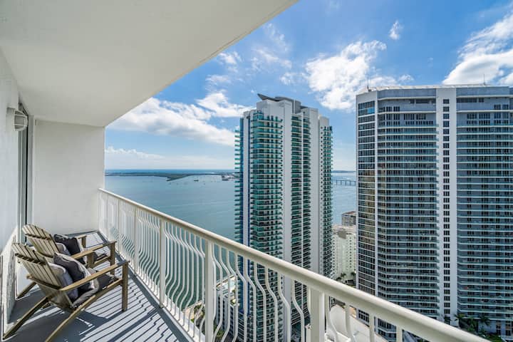Ocean & City View Brickell Condo 1 Free Parking - Miami